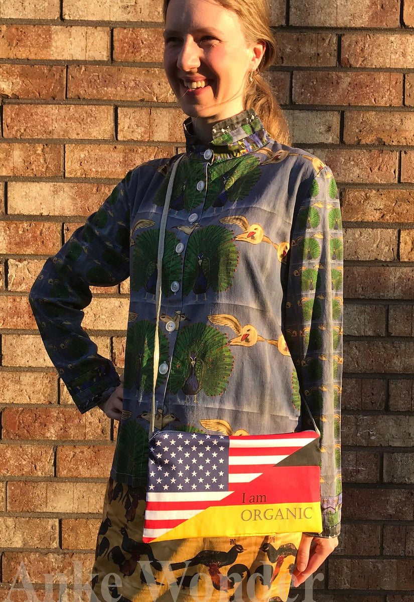 Womens Small Handbag, German-American Flag | Anke Wonder